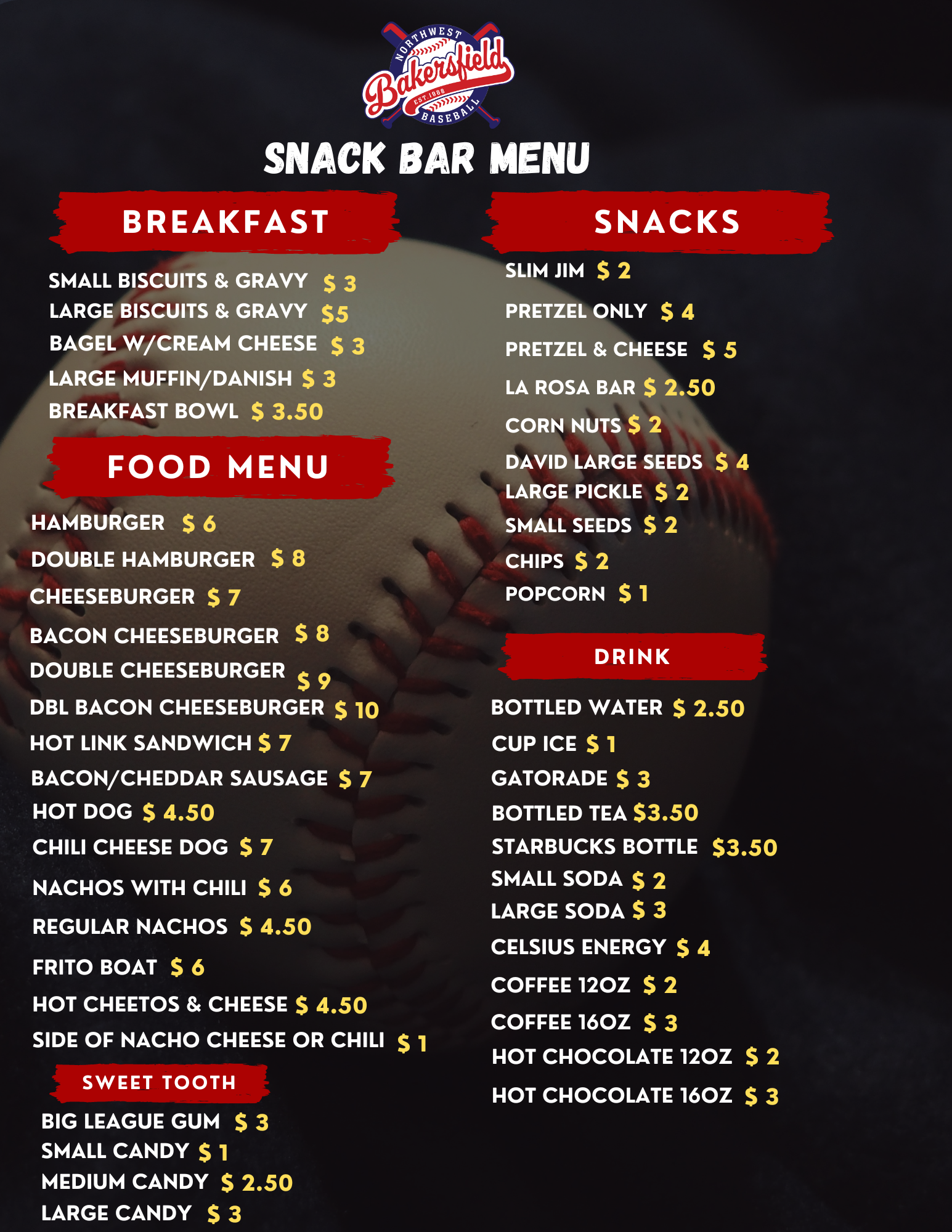 Northwest Bakersfield Baseball Association : Website by RAMP InterActive